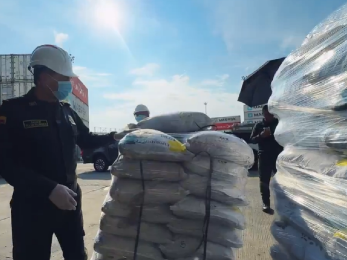Cocaína incautada por la Policía
